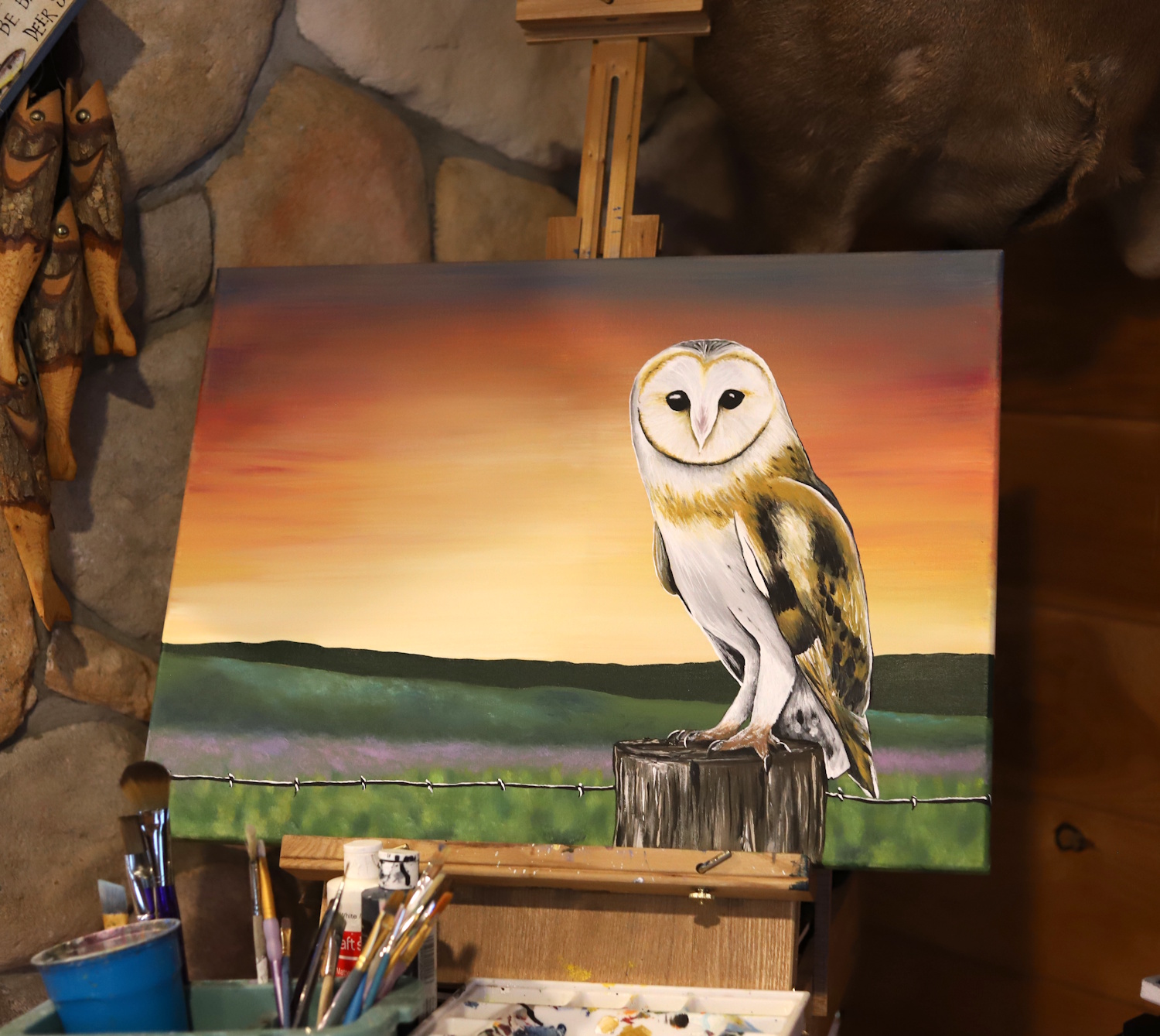 "Wisdom" ORIGINAL Painting - Amanda Seagraves Art