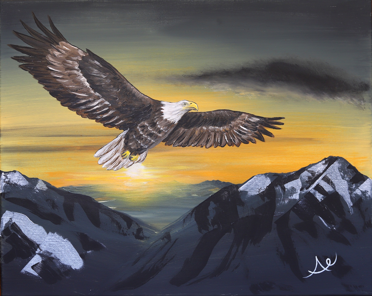 "Freedom" ORIGINAL Painting - Amanda Seagraves Art